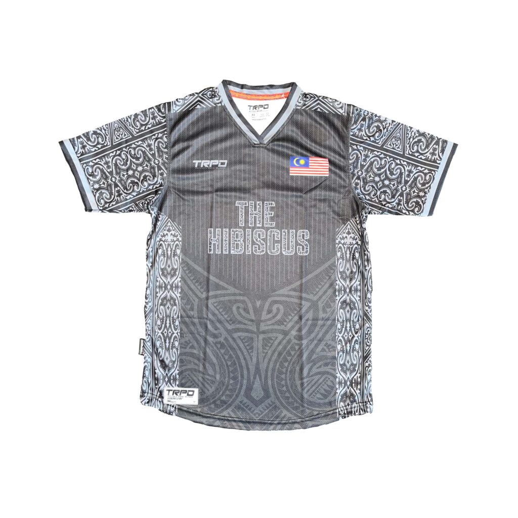 Hibiscus Black Round Neck | TRPD